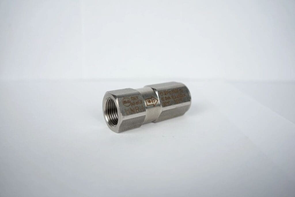 ⅜” x ⅜” HP Check valve stainless steel - Midwest Washing Equipment LLC